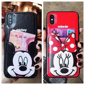 Accessories | Mickey And Minnie Mouse Iphone Case With Wallet | Poshmark